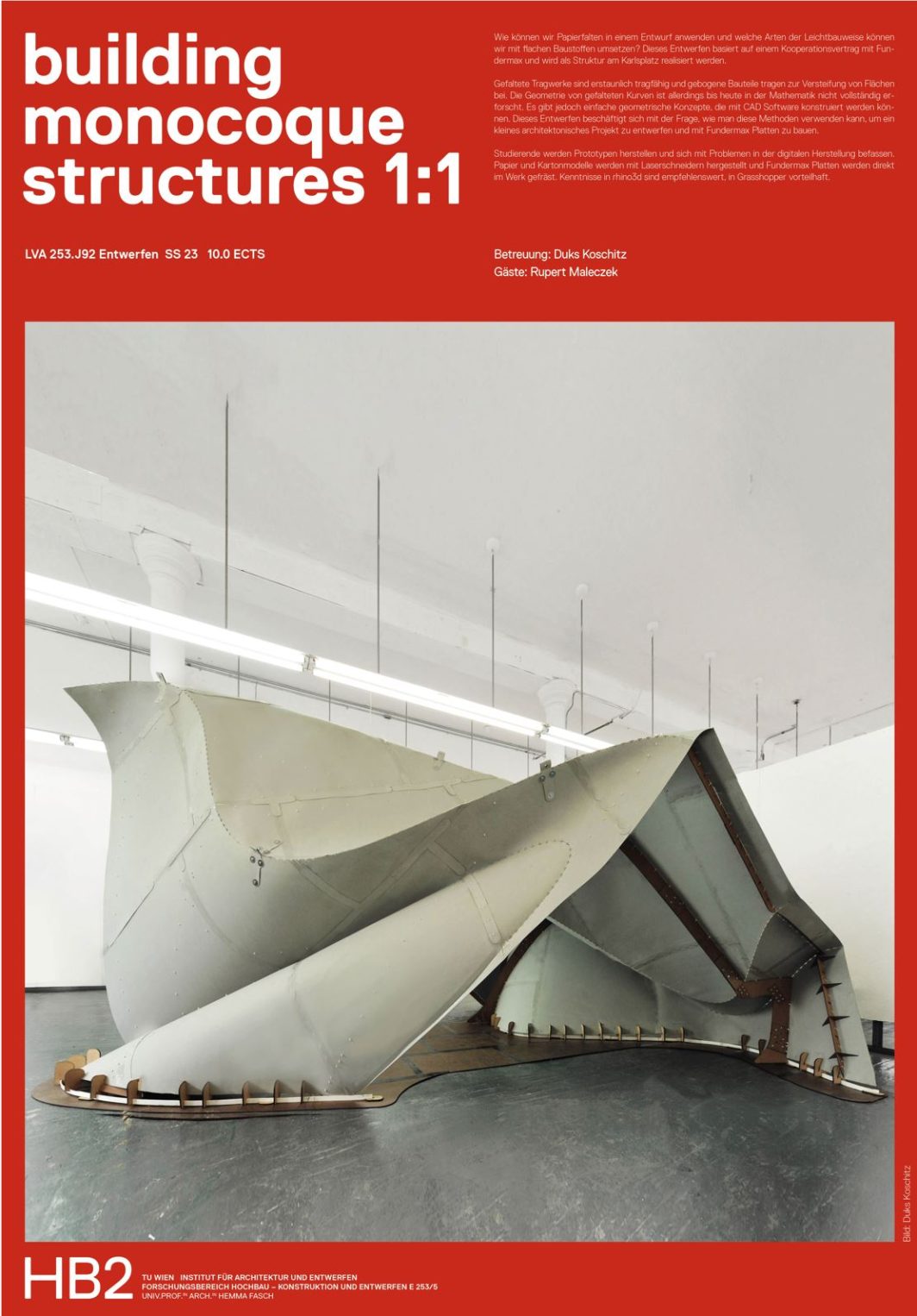 design studio // building monocoque structures 1:1 – HB2